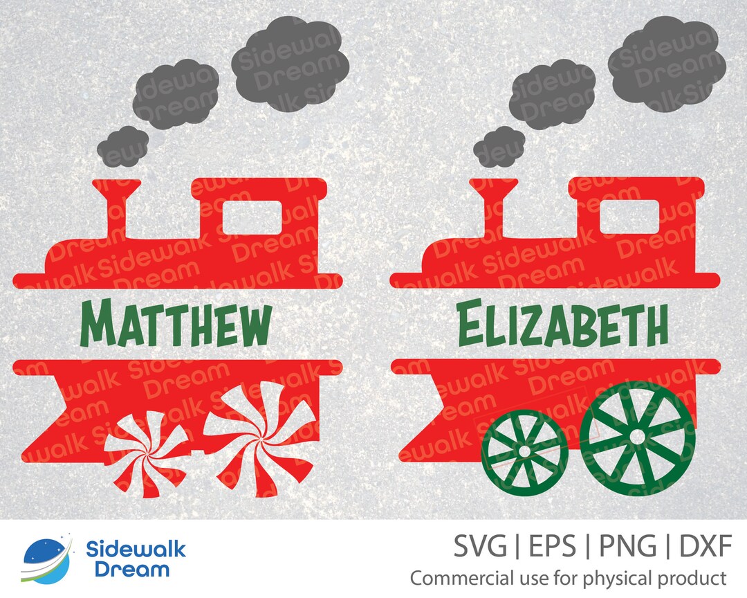 Christmas Train Monogram Svg Christmas Train Svg Christmas Svg Train ...