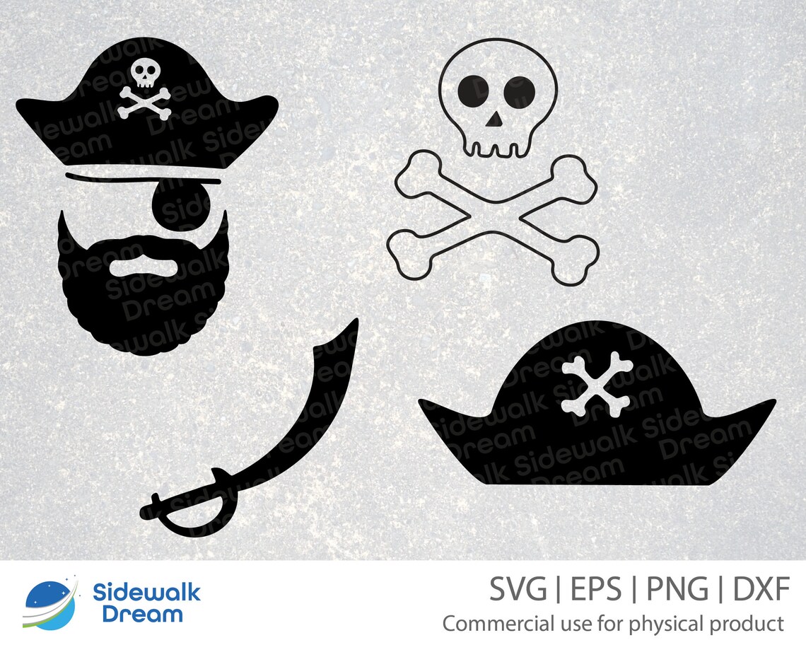 Pirate Bundle Svg Pirate Svg Pirate Clipart Pirate Cut - Etsy