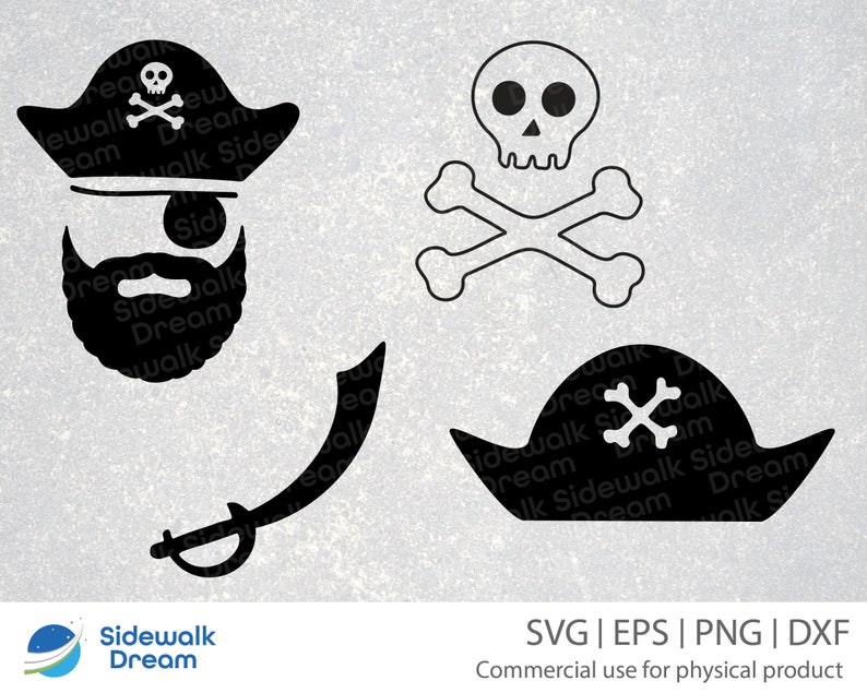 Pirate Bundle Svg Pirate Svg Pirate Clipart Pirate Cut - Etsy