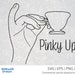 Pinky up Svg Remember Pinky up Svg Proper Etiquette Svg - Etsy