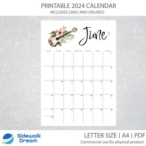 Printable Hawaii Calendar 2024 Hawaii Calendar Digital Calendar PDF ...
