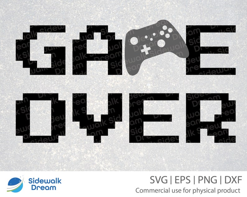 Game Over Svg Video Game Svg Game Consule Svg Gaming Svg - Etsy
