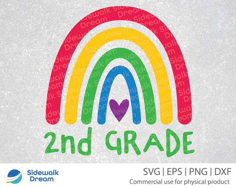 School Rainbow Svg Back to School Svg First Day of School - Etsy