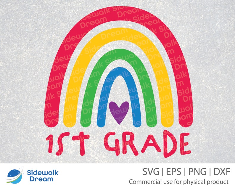 School Rainbow Svg Back to School Svg First Day of School - Etsy