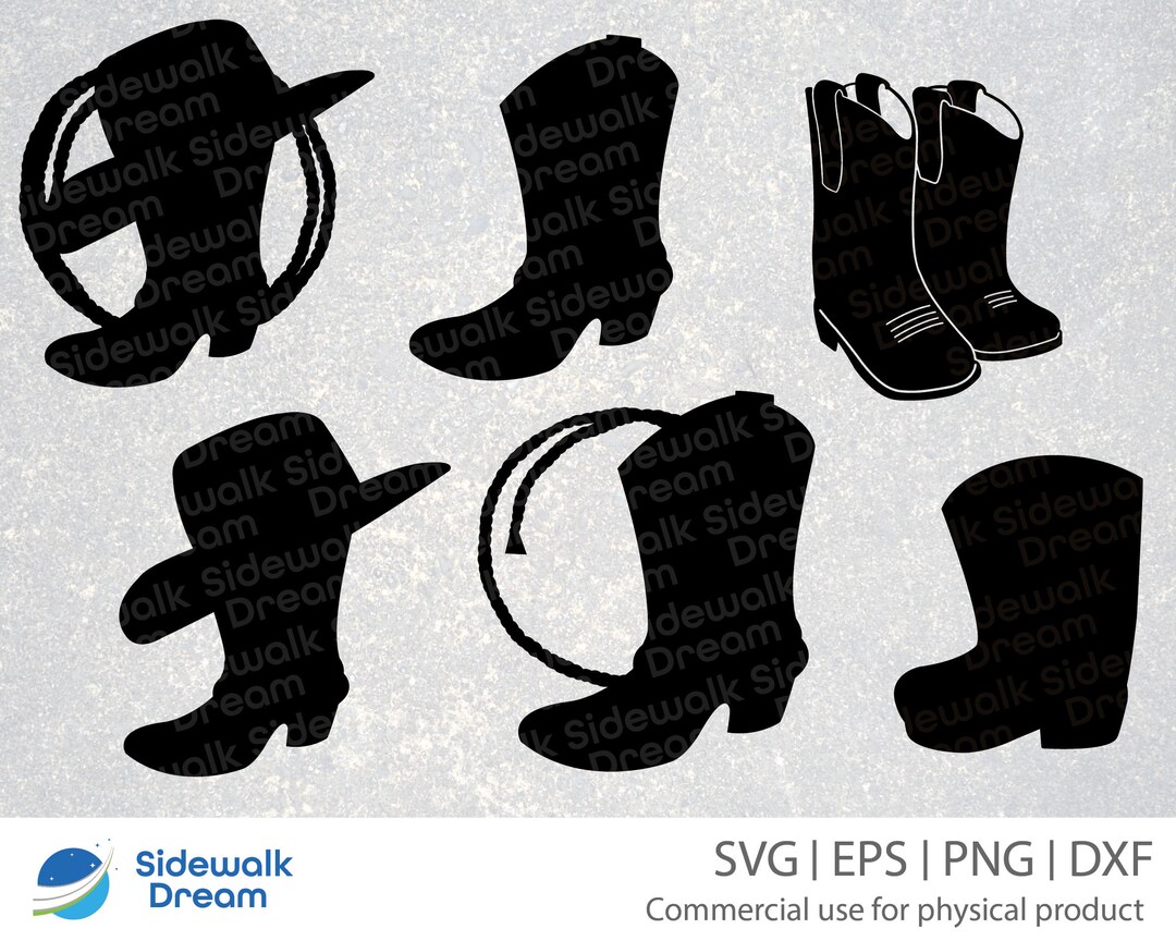 Cowboy Boot Silhouette Svg Baby Boot Silhouette Svg Cowboy Boot Svg ...