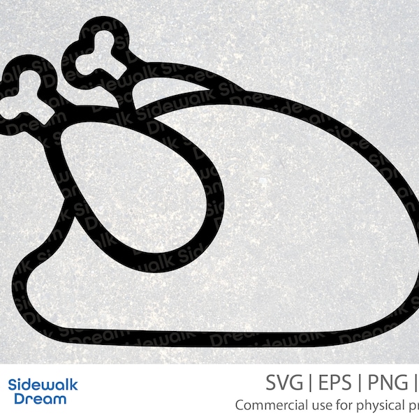 Simple Turkey Svg - Etsy