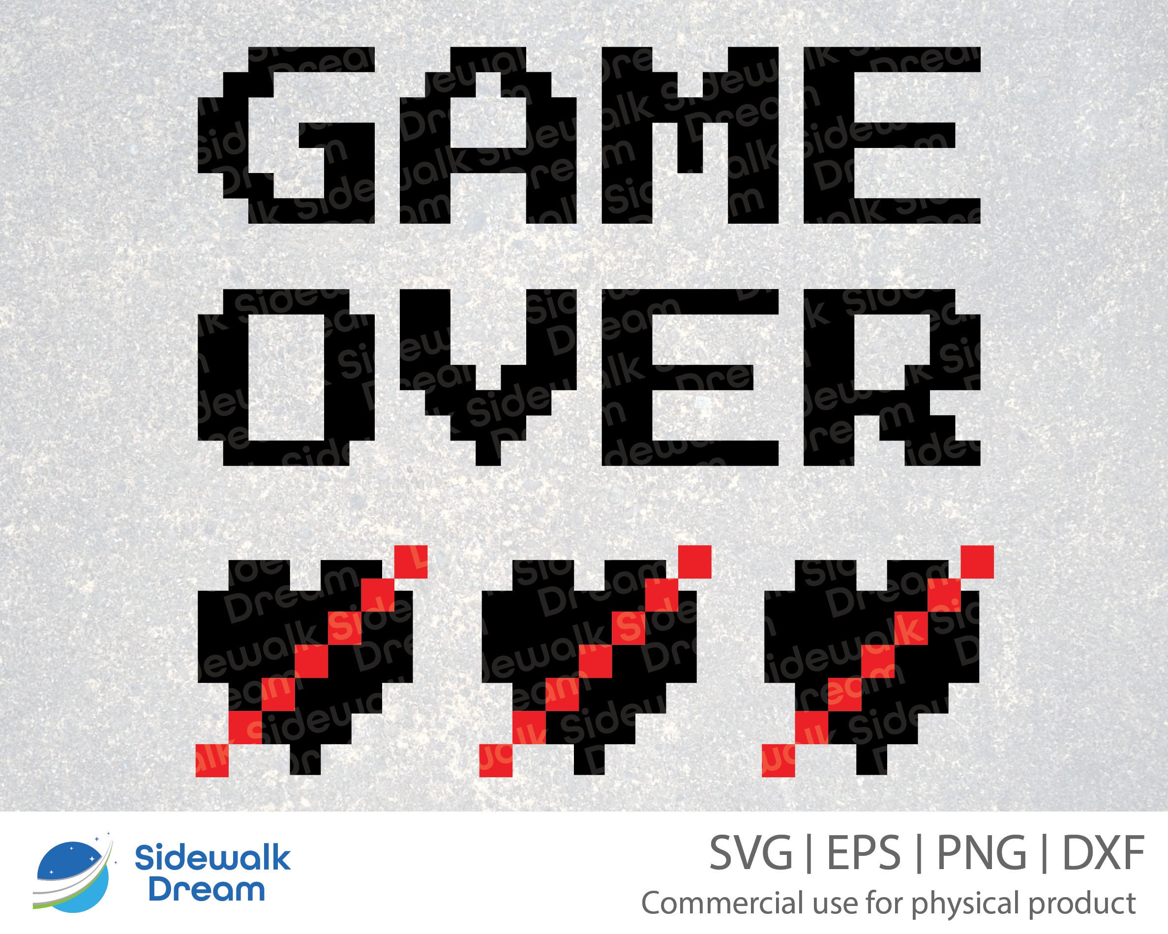 Game Over Svg Gaming Svg Gamer Svg Video Game Svg | Etsy Canada