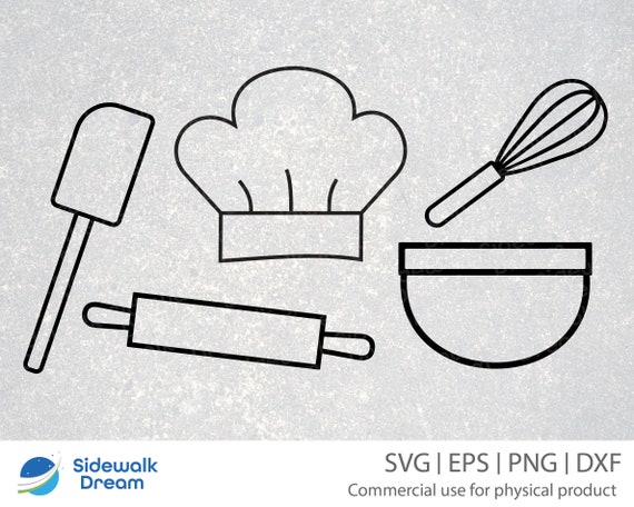 Cooking Bundle Svg Baking Clipart Svg Kitchen Utensils Svg Etsy