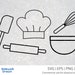 Cooking Bundle Svg Baking Clipart Svg kitchen Utensils Svg Baking Svg ...