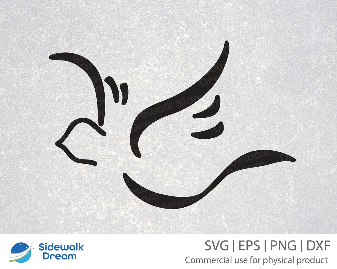 Vogel SVG Vogel Pinselstrich Fliegender Vogel SVG Vogel | Etsy