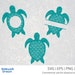 Turtle Bundle Svg Turtle Svg Bundle Turtle Monogram Svg - Etsy