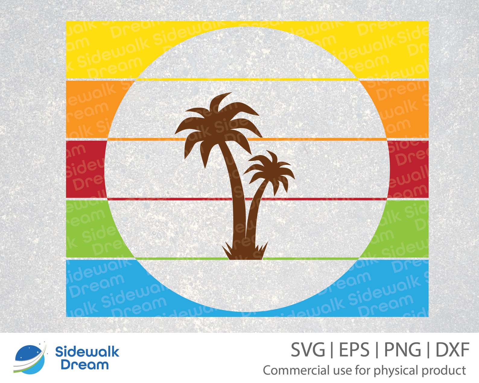 Palm Tree Svg Beach Svg Palm Trees Svg Sunset Svg Sunset Palm Trees Svg ...