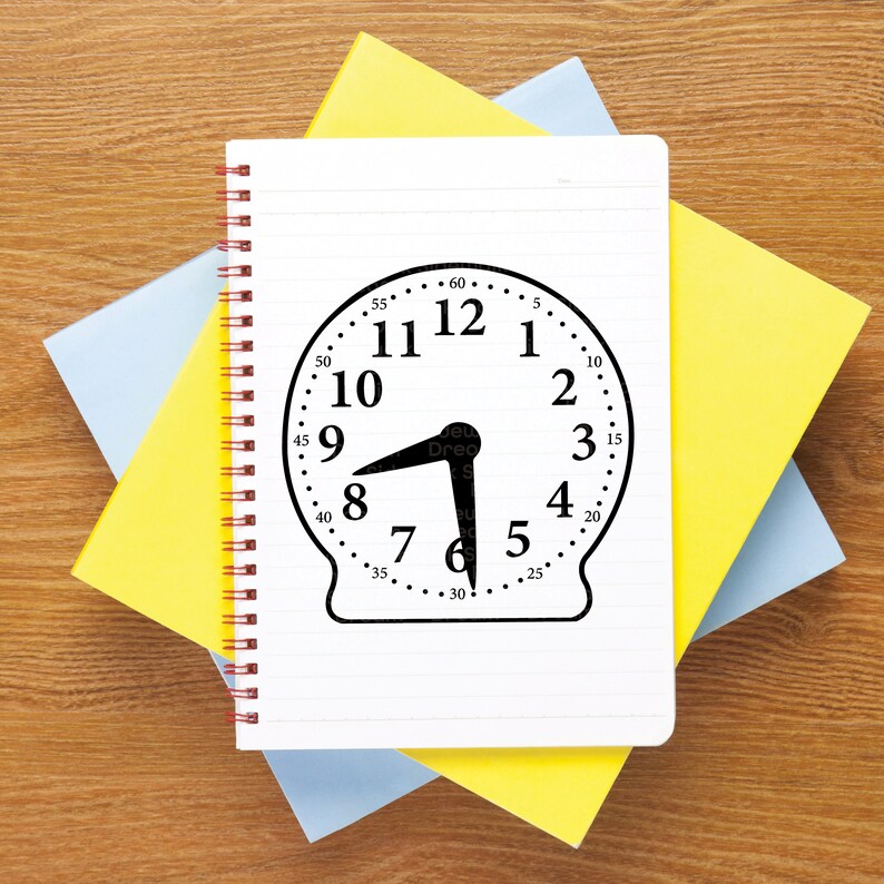 School Analog Clock Svg School Clock Svg School Svg Back - Etsy