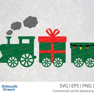 Train Set Bundle Svg Christmas Train Svg Santa Train Svg Christmas Toy ...