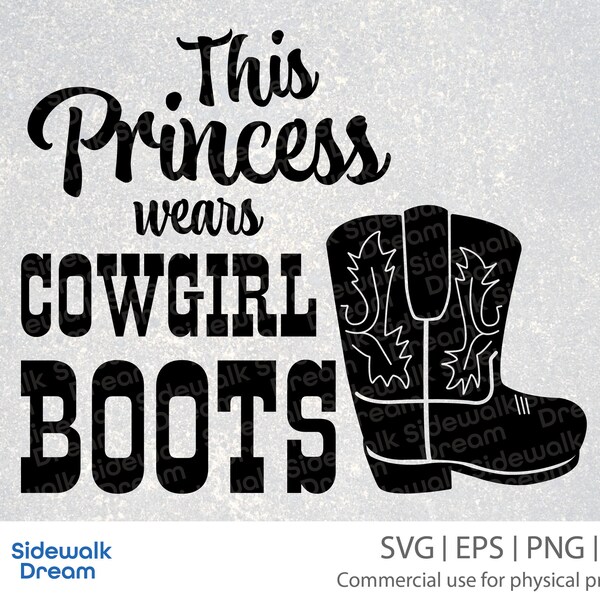 Cowgirl Princess Svg - Etsy