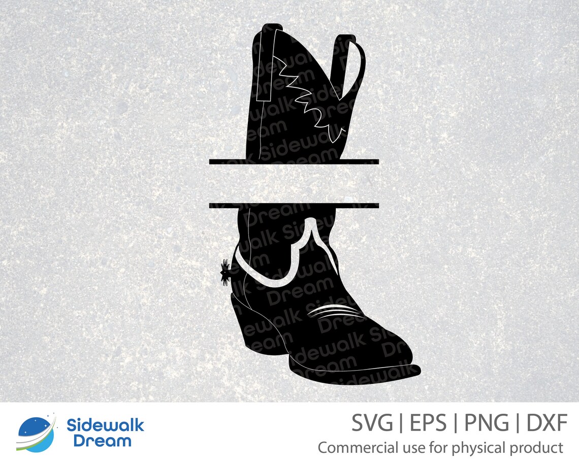 Cowboy Boot Monogram Bundle Svg Cowboy Boot Monogram Svg - Etsy