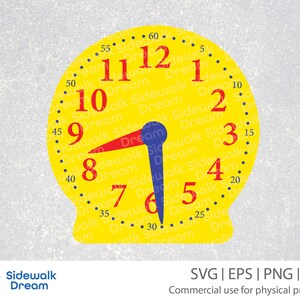 School Analog Clock Svg School Clock Svg School Svg Back to School Svg ...