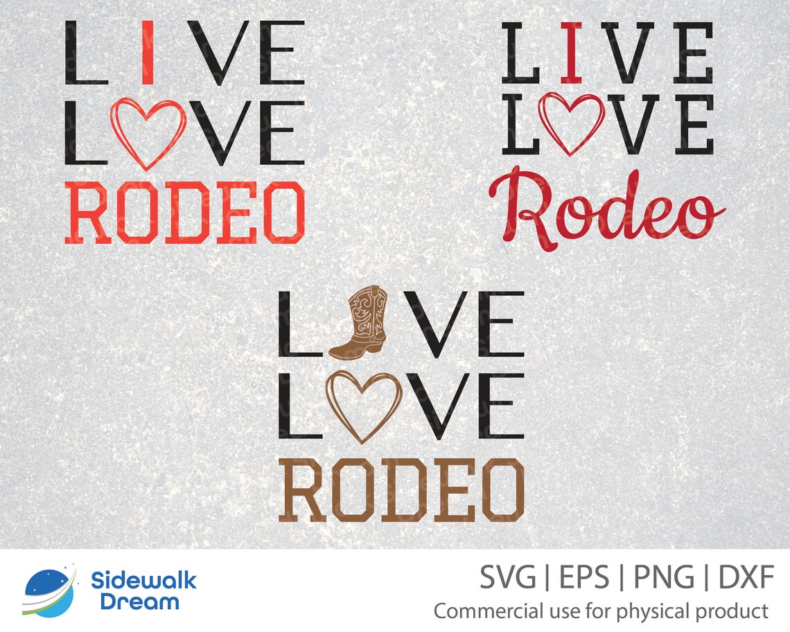 Live Love Rodeo Svg Rodeo Svg cowboy Svg Love Cowboy Svg - Etsy