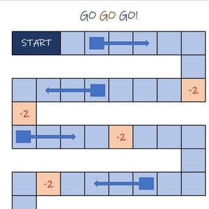 Printable Board Game for Kids - Easy Beginner Board Game - Go Go Go! - Etsy