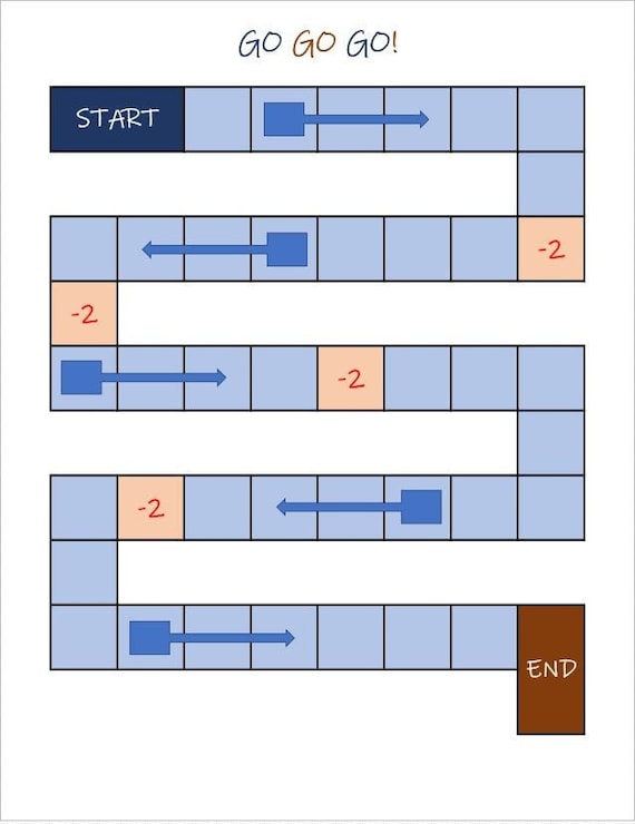 Printable Board Game for Kids Easy Beginner Board Game Go - Etsy