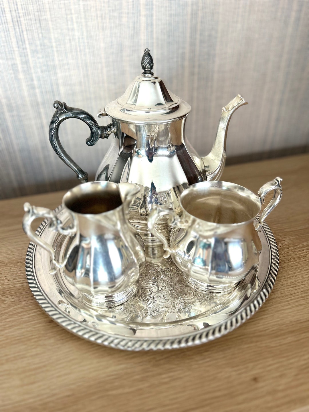 International Silver Plated Coffee Set - Etsy
