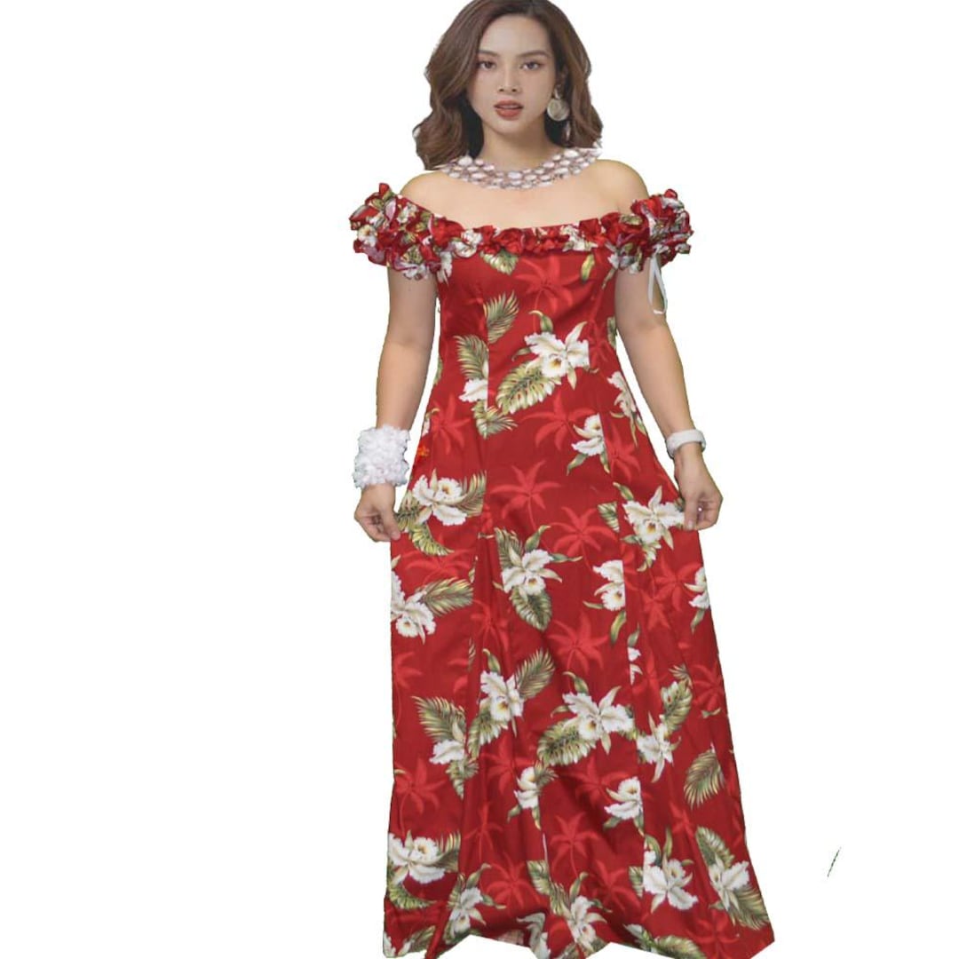 Traditional Muumuu Dress - Handmade Hawaiian Wedding Dress | Authentic ...