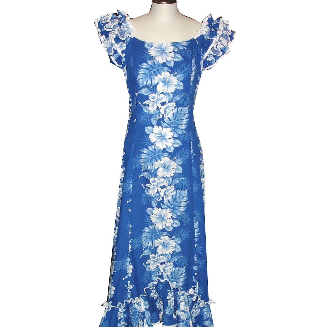 Traditional Muumuu Dresses 100% Cotton Poplin | Matching Hawaiian ...