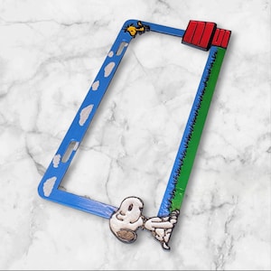 Hand Painted Snoopy Novelty License Plate Frame - Etsy