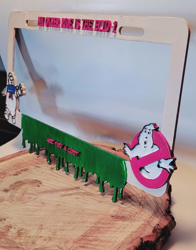 Hand Painted Ghostbusters Novelty License Plate Frame - Etsy