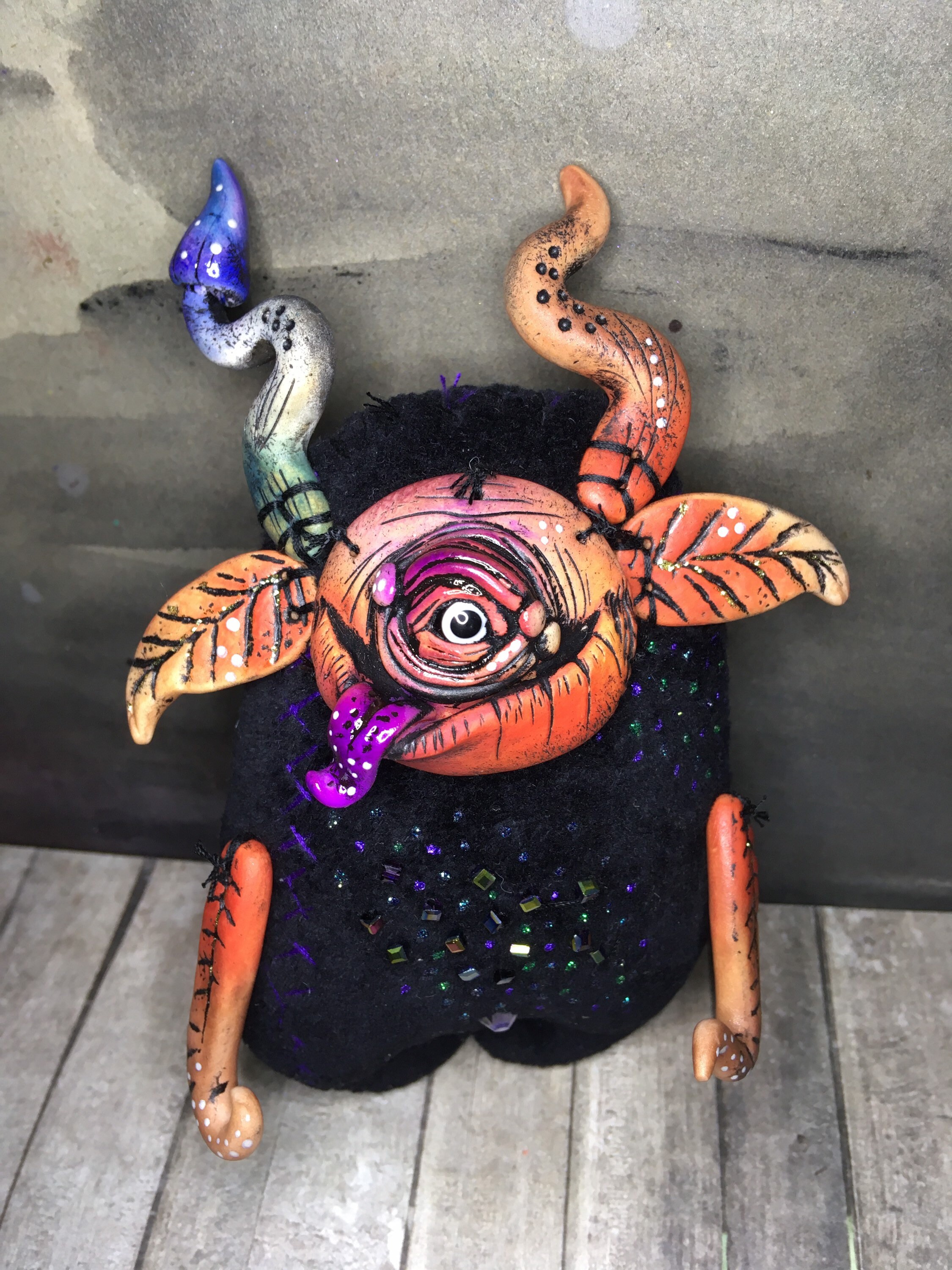 Cute cyclops monster doll One eyed creepy toy Strange unusual | Etsy