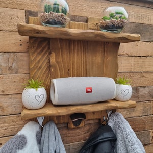5 Pane (BO) Hot Tub Robe Hanger Hand Made Wooden Rustic Hot Tub Robe ...