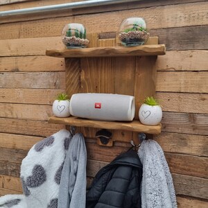 5 Pane (BO) Hot Tub Robe Hanger Hand Made Wooden Rustic Hot Tub Robe ...