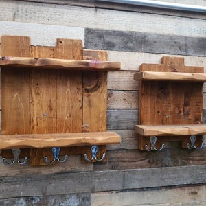 3 Pane (RH) Hot Tub Robe Hanger With Shelves Hand-made Wooden Robe ...