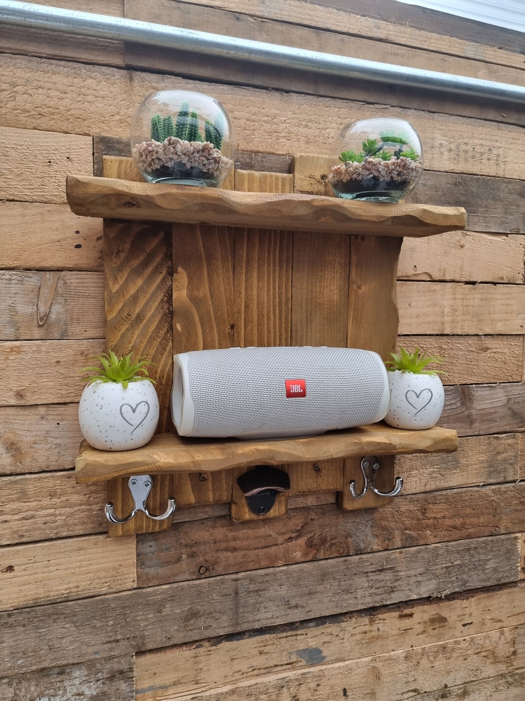 5 Pane (BO) Hot Tub Robe Hanger Hand Made Wooden Rustic Hot Tub Robe ...