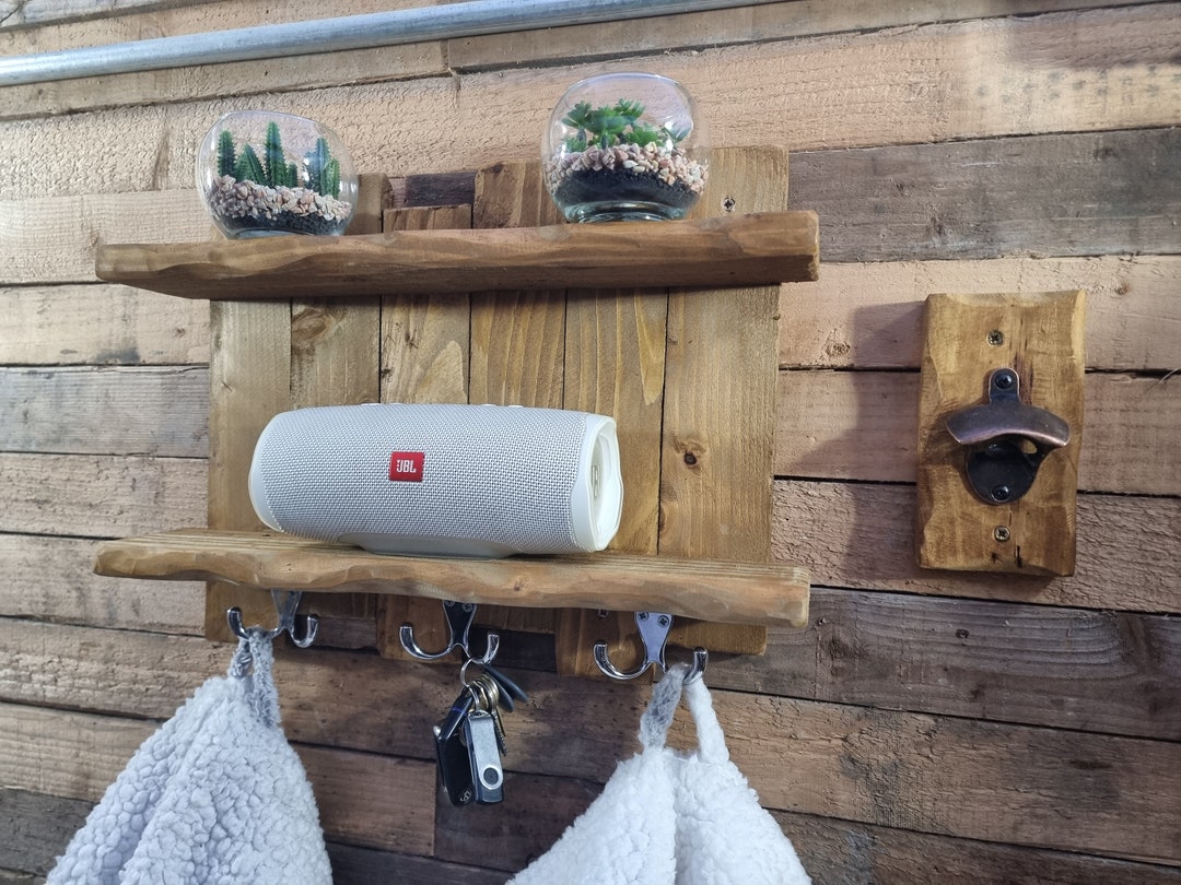 6 Pane (RH) Hot Tub Robe Hanger Hand Made Wooden Rustic Hot Tub Robe ...