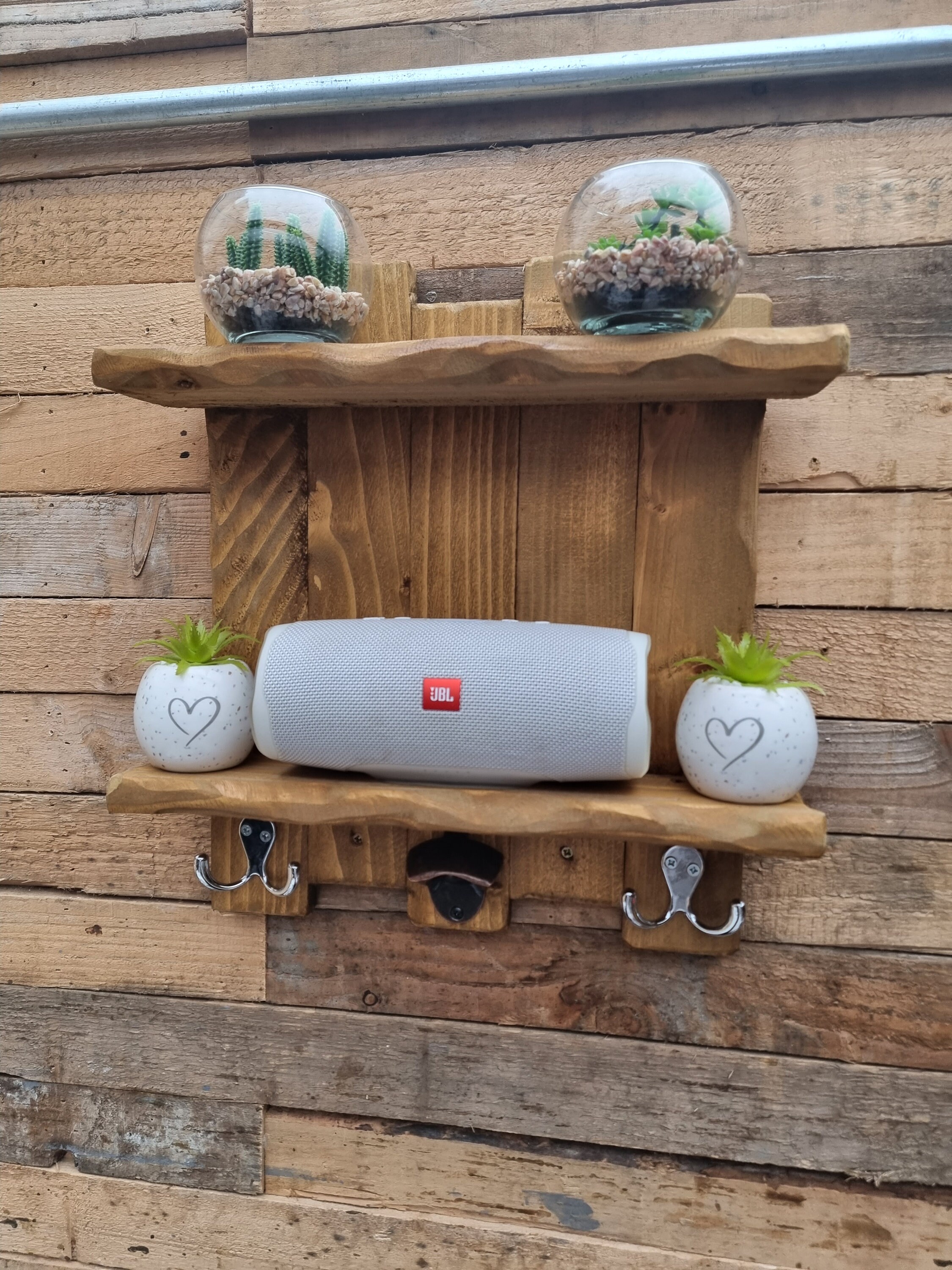 5 Pane (BO) Hot Tub Robe Hanger Hand Made Wooden Rustic Hot Tub Robe ...