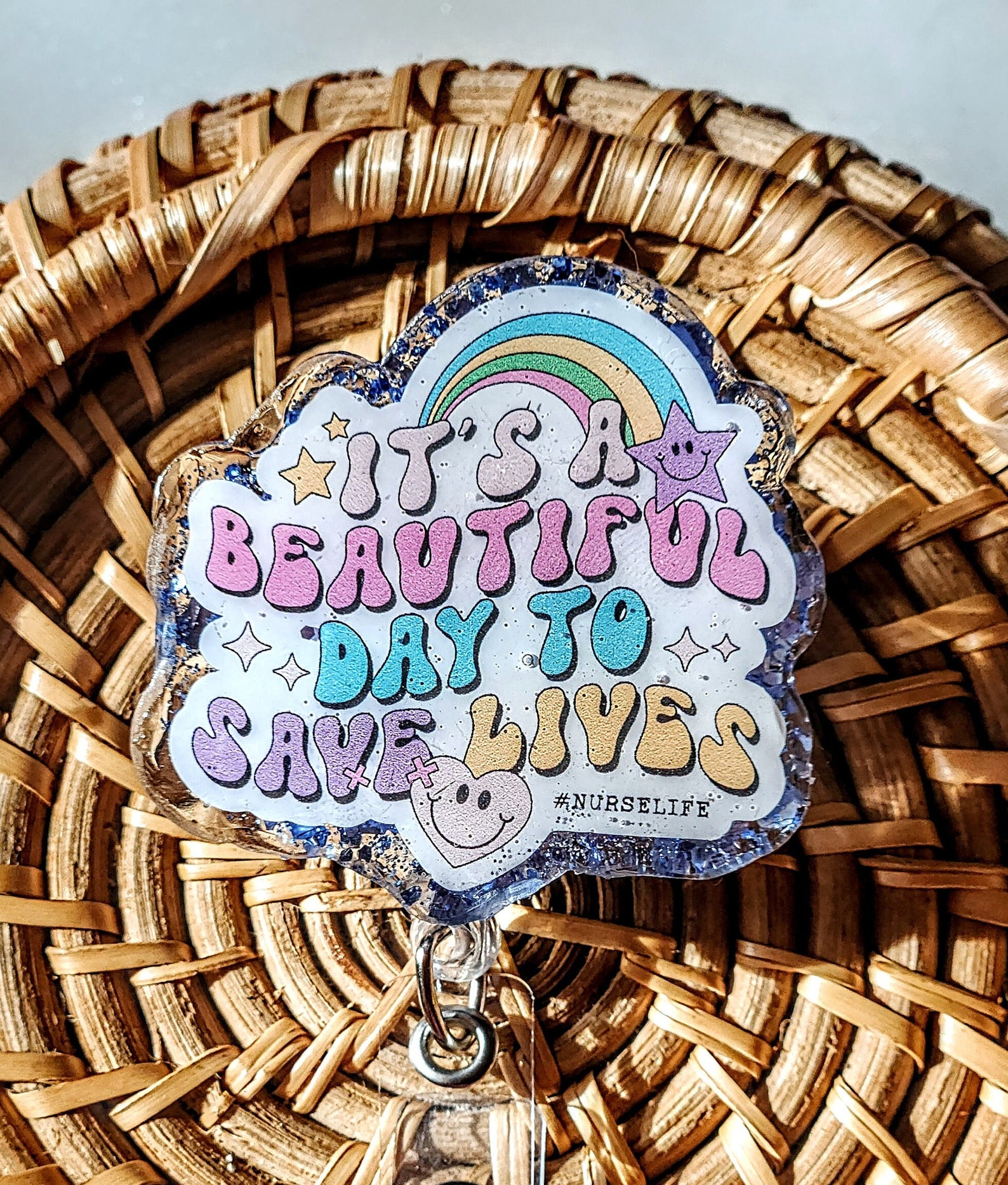 It's a Good Day to Save Lives Nurses Badge Reel, Medical ID Holder, RN ...