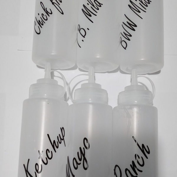 Condiment Bottles - Etsy