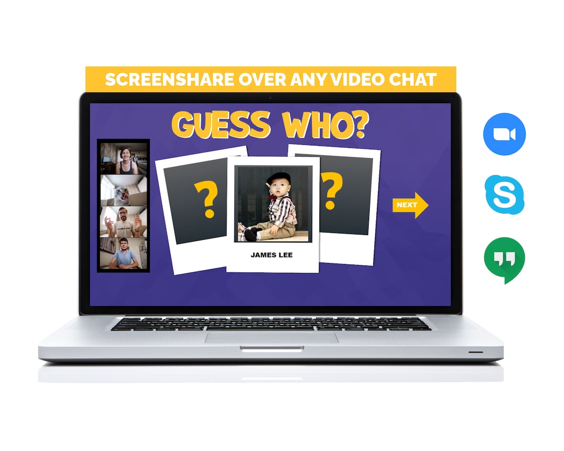 Guess Who Baby Picture Game Customizable Template | Powerpoint Games ...