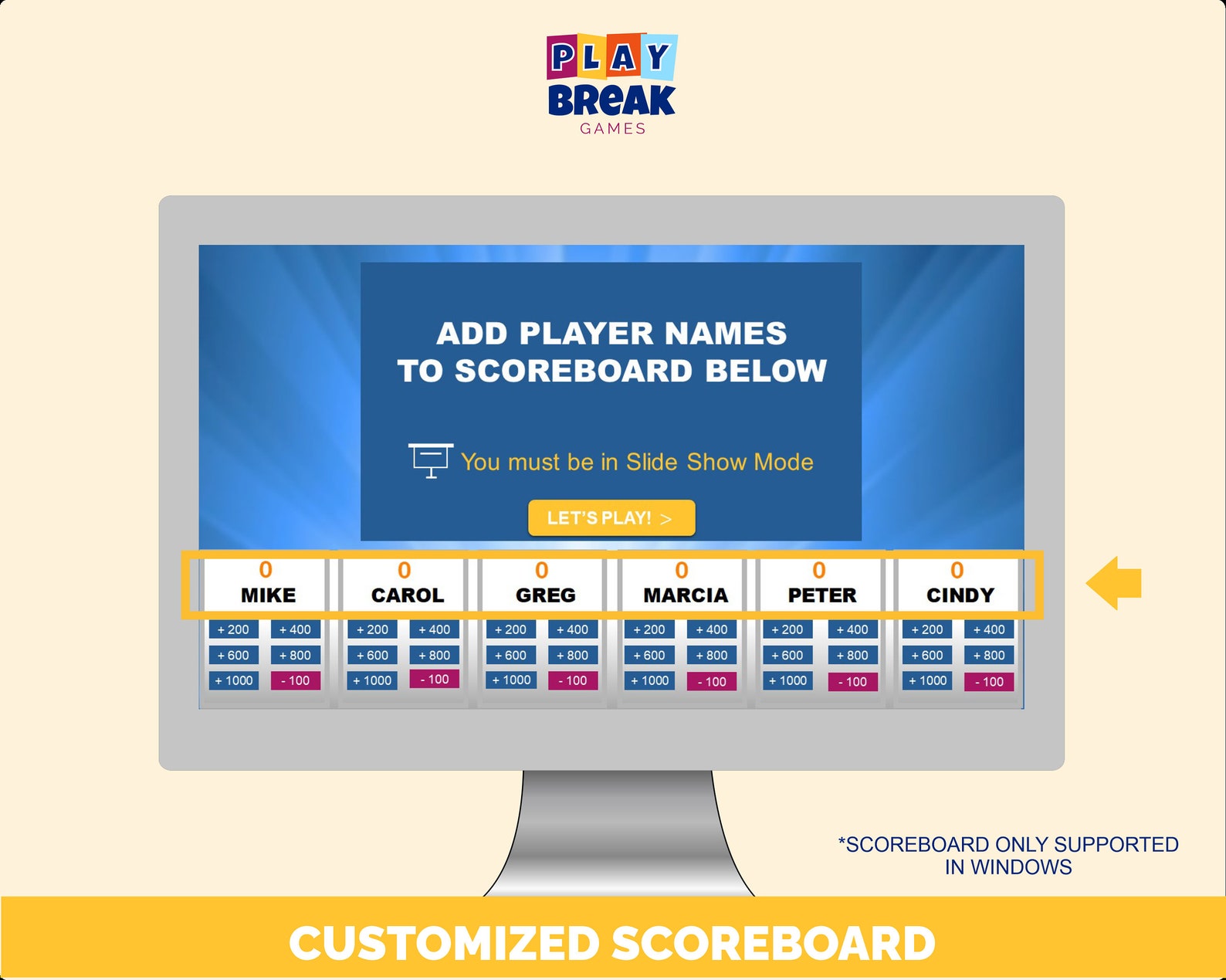 CUSTOMIZABLE Jeoparty Game Template - Family Jeopardy Trivia Powerpoint ...