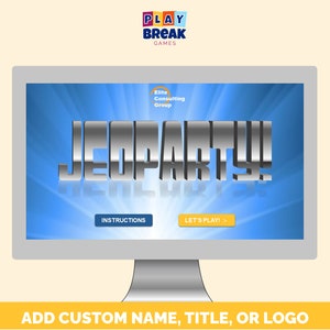 CUSTOMIZABLE Jeoparty Game Template - Family Jeopardy Trivia Powerpoint ...