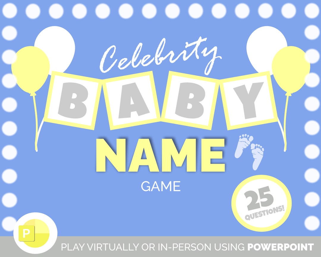 Virtual Boy Baby Shower Game | Celebrity Baby Name Game | Baby ...
