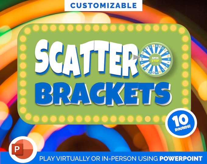 Scattergories Game - Fun Birthday Party Icebreaker Powerpoint Game - PC ...