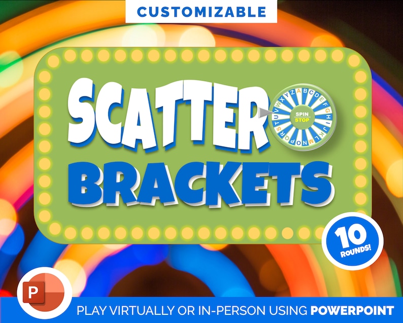 Scattergories Game - Fun Birthday Party Icebreaker Powerpoint Game - PC ...