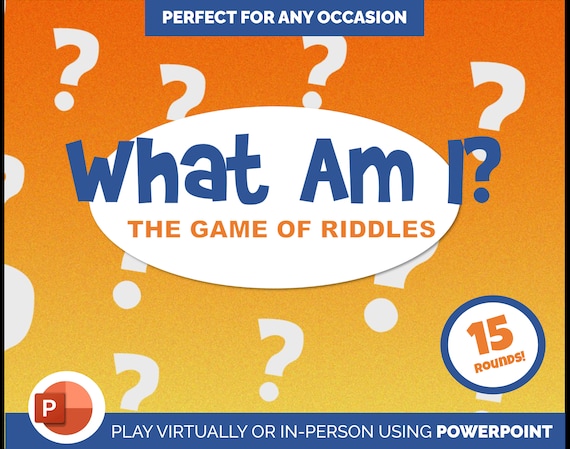 Riddle Trivia Game Fun Birthday Party Icebreaker Powerpoint - Etsy