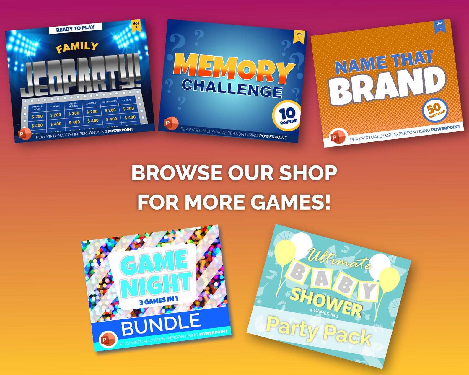 Halloween Picture Memory Game Powerpoint Games for Zoom - Etsy