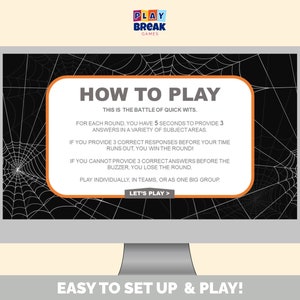 Halloween 5 Seconds Quick Wit Game - Powerpoint Games Zoom Party ...