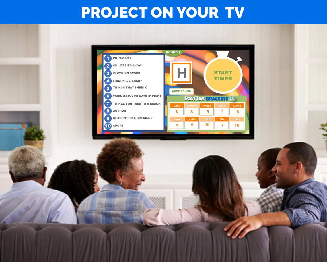 Scattergories Game - Fun Birthday Party Icebreaker Powerpoint Game - PC ...