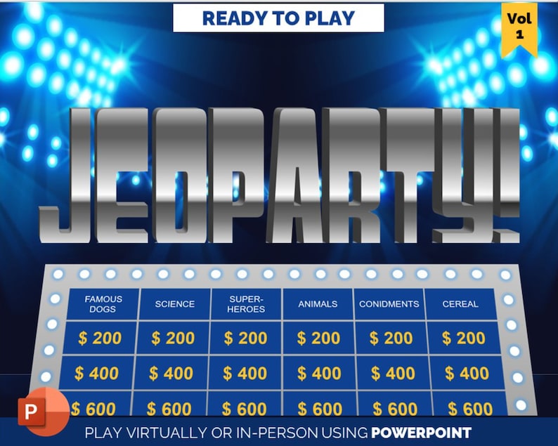 Game Party Pack Bundle - Jeopardy Trivia Zoom Game - PC MAC iPad ...
