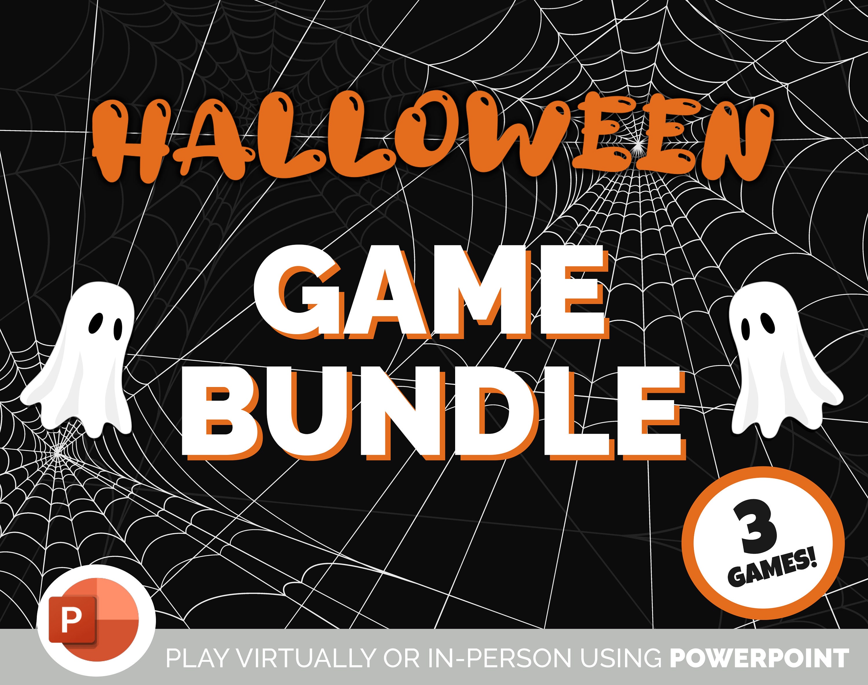 Halloween Bundle Party Game Powerpoint Games for Zoom Party Games for ...